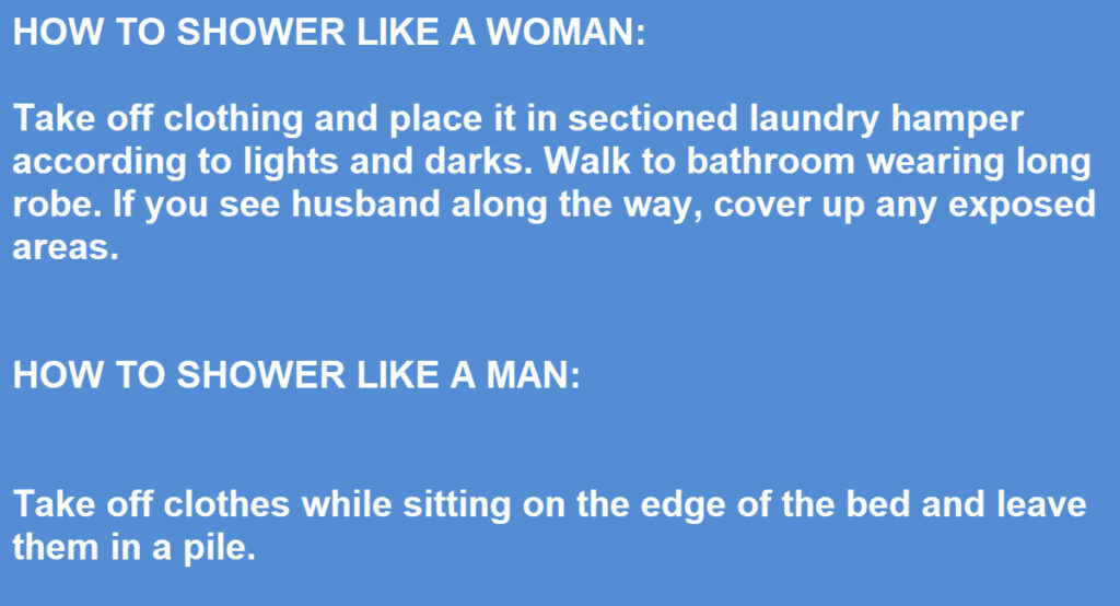 How Men And Women Take Women Take Showers Differently Inner Strength Zone