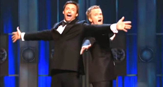 Hugh Jackman and Neil Patrick Harris Trade Hilarious Musical Jabs ... Hugh Jackman and Neil Patrick Harris Trade Hilarious Musical Jabs ...